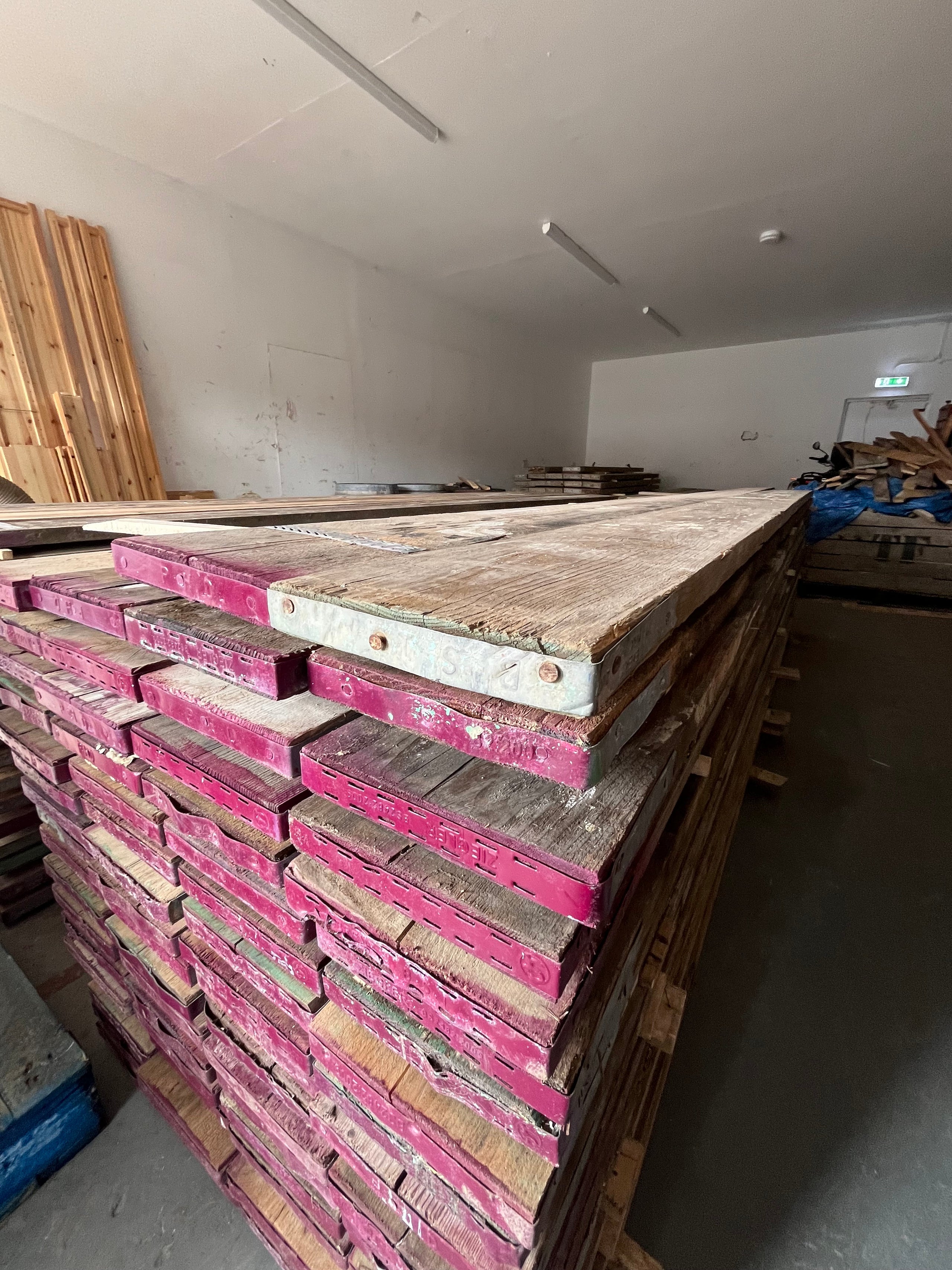 Reclaimed Scaffold Boards Sale | Move On Wood Recycling
